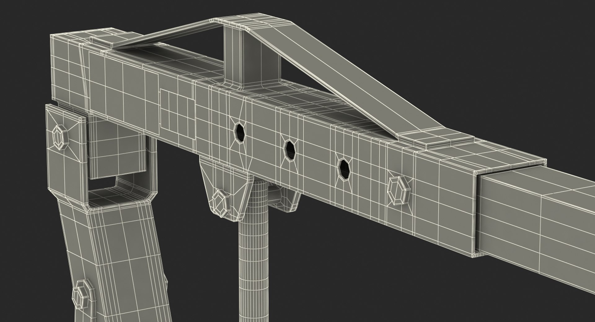3D folding engine crane - TurboSquid 1289102