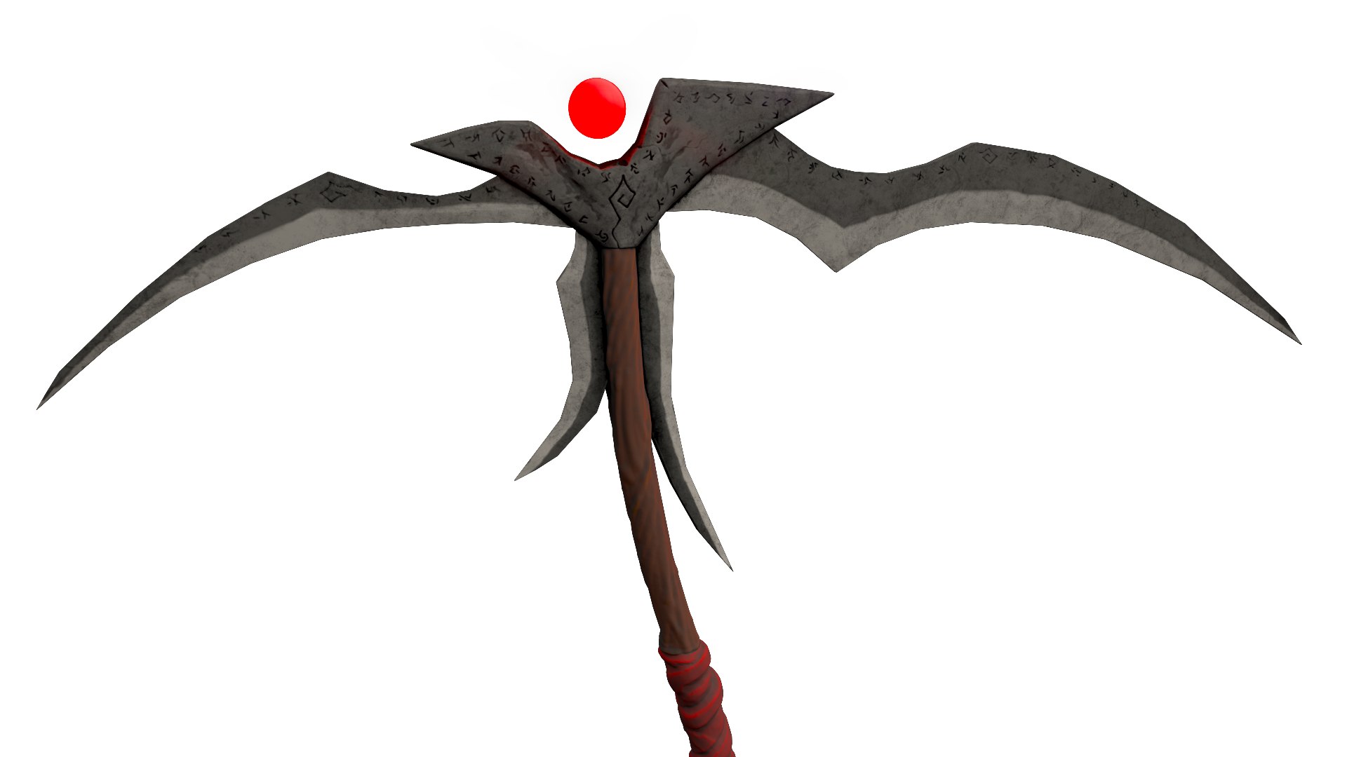 3D model Slim Stylized Scythe - TurboSquid 1969237