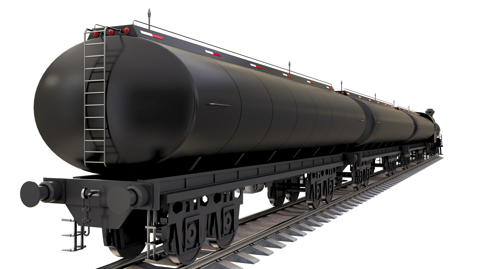 3D Oil Tanker Train - Black - TurboSquid 1921194