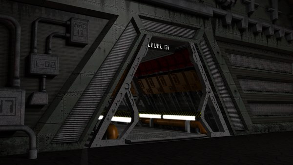 modelo 3d Alien Hive Level 01 (conjunto de acción de ciencia ficción ...