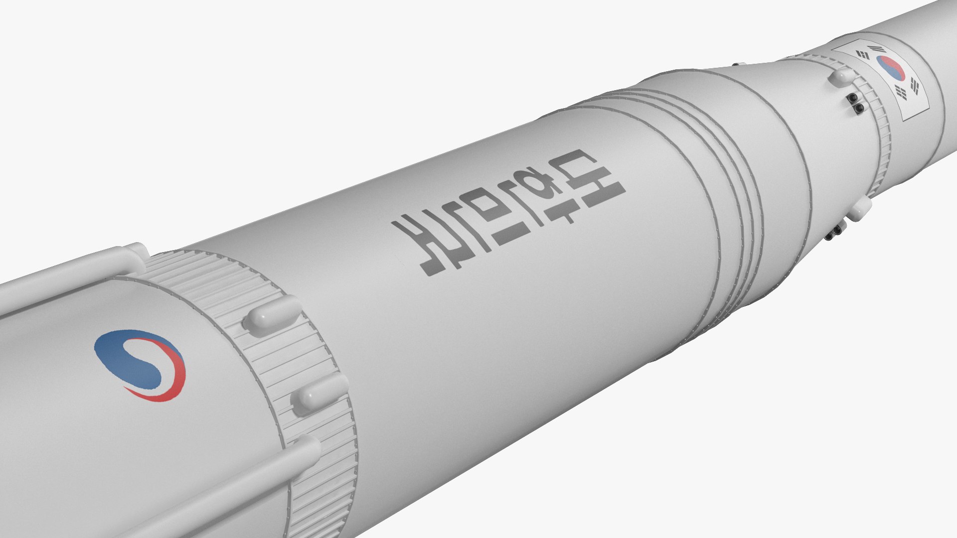 South korean rocket kslv 3D - TurboSquid 1591536