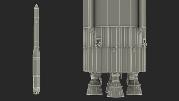 대한민국 로켓 KSLV II 누리 3D 모델 - TurboSquid 1591536