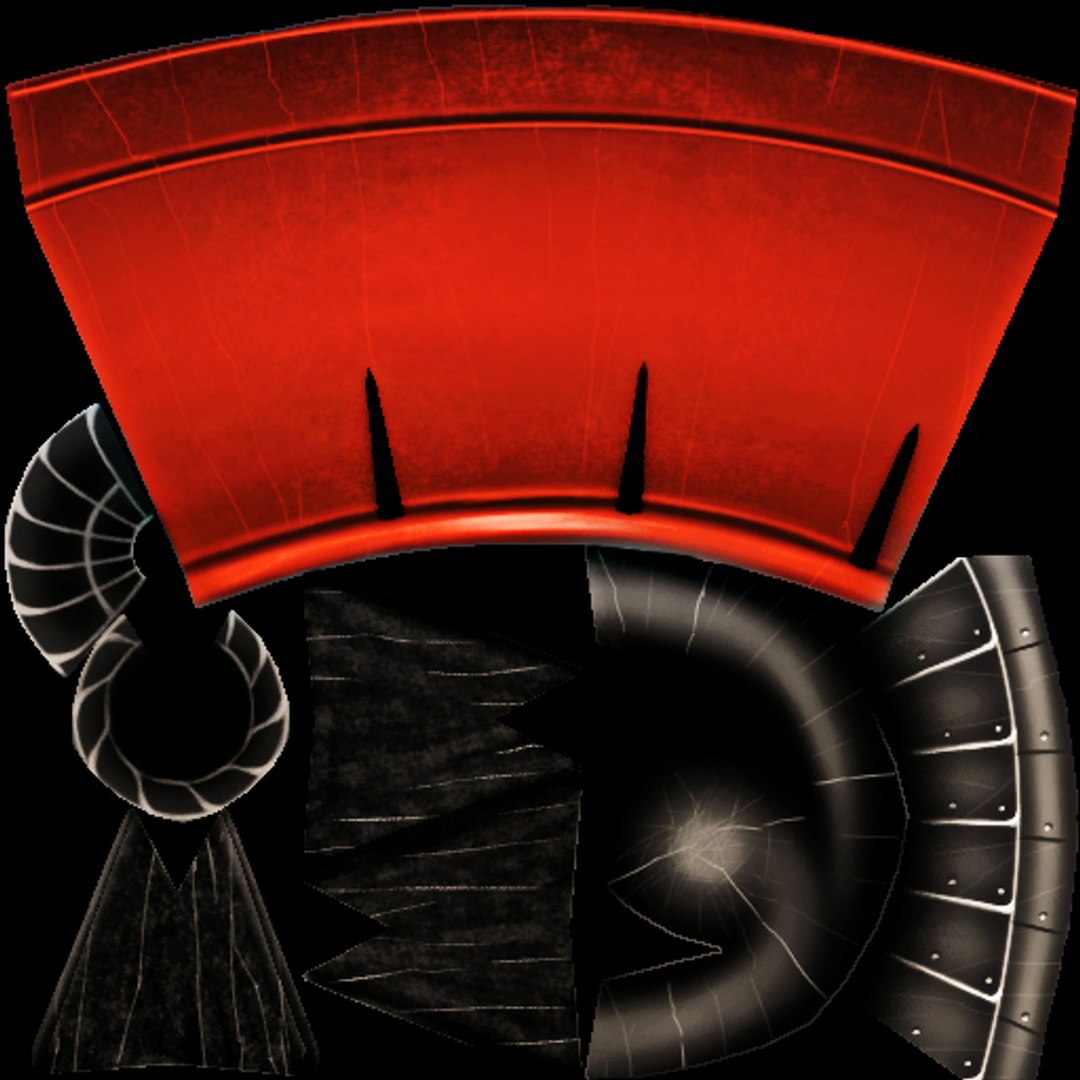 3d Jetpack Red Black Model