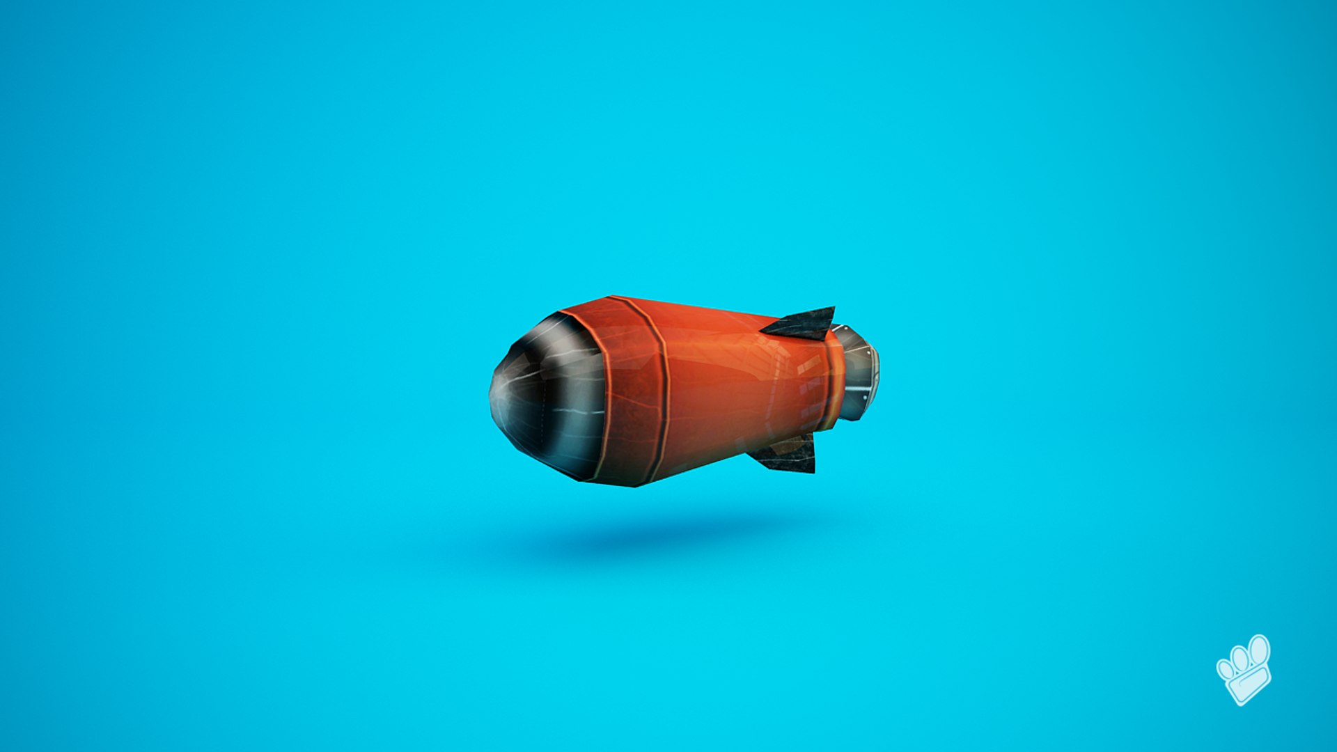 3d Jetpack Red Black Model