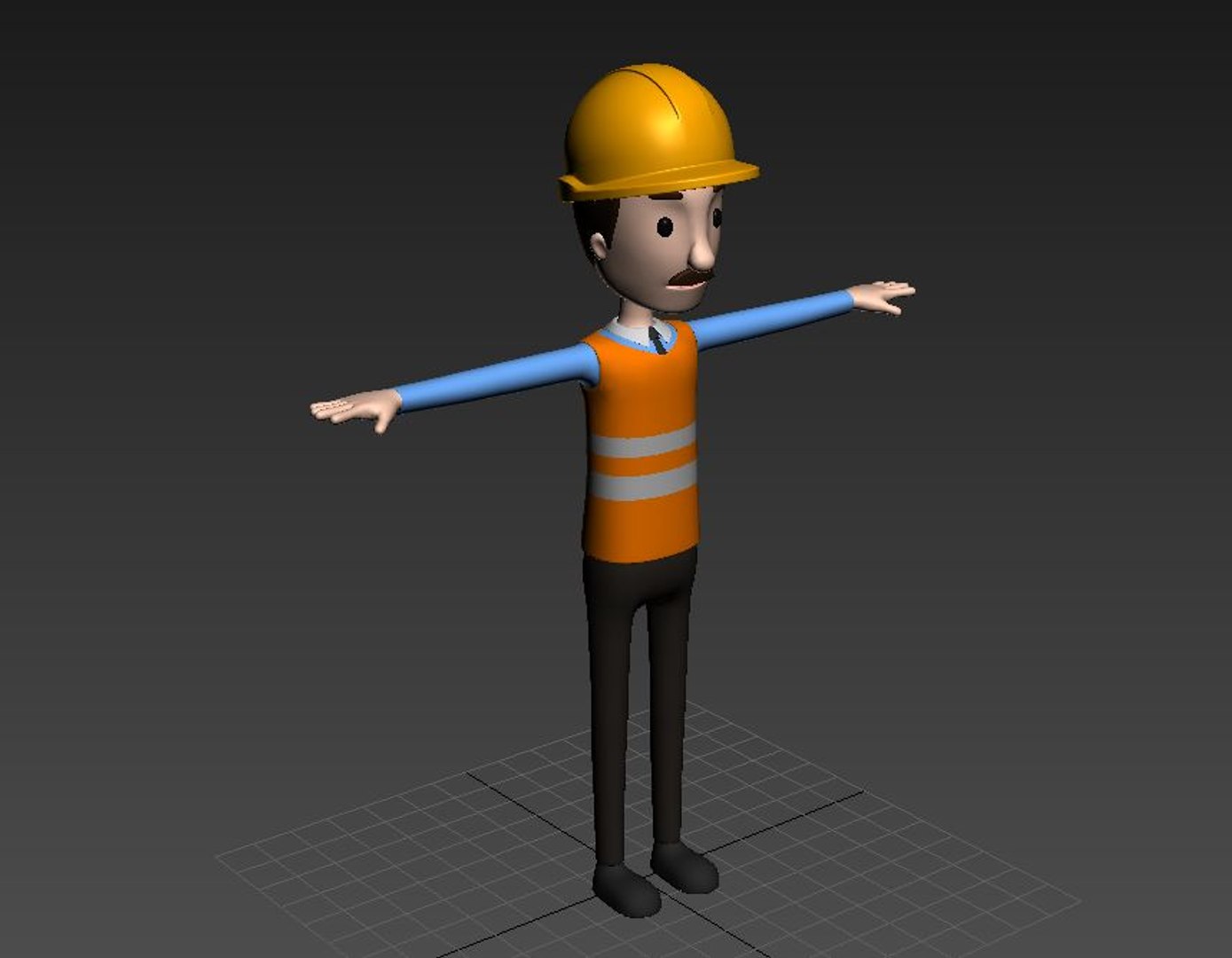 Engineer Character Cartoon Model - TurboSquid 1332930
