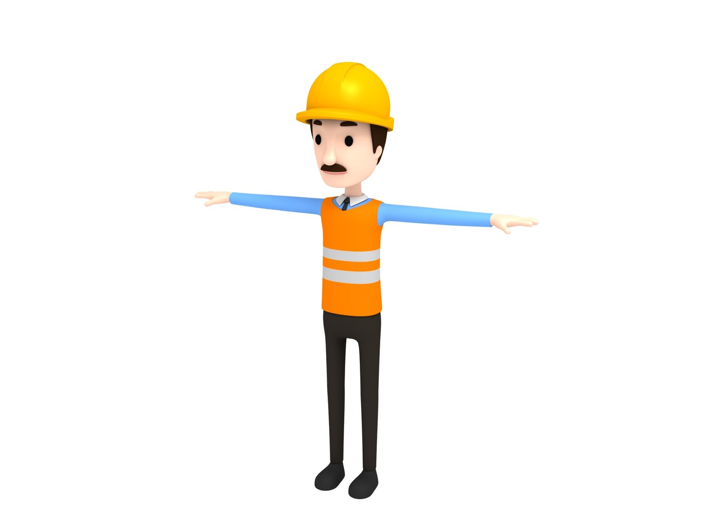 Engineer Character Cartoon Model - TurboSquid 1332930