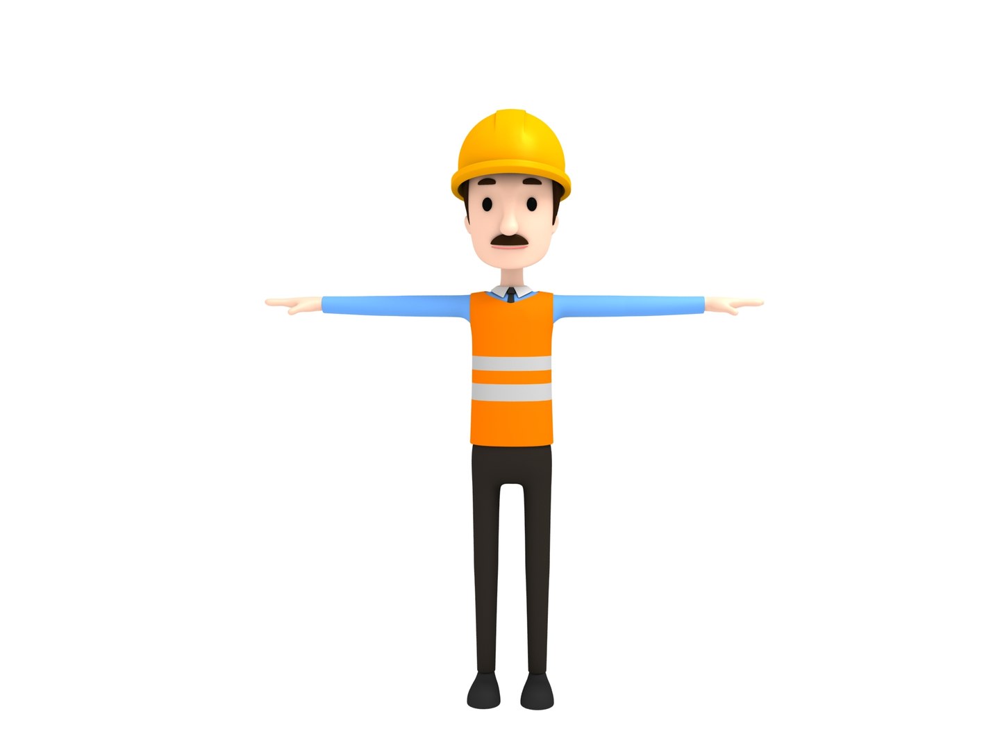 Engineer Character Cartoon Model - TurboSquid 1332930
