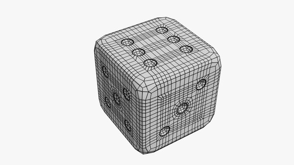 3D dice d6 model - TurboSquid 1678378