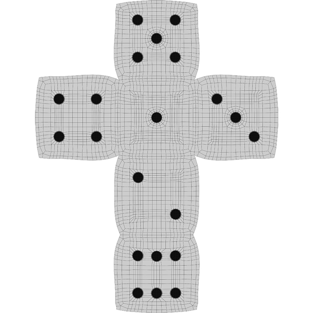 3D Dice D6 Model - TurboSquid 1678378