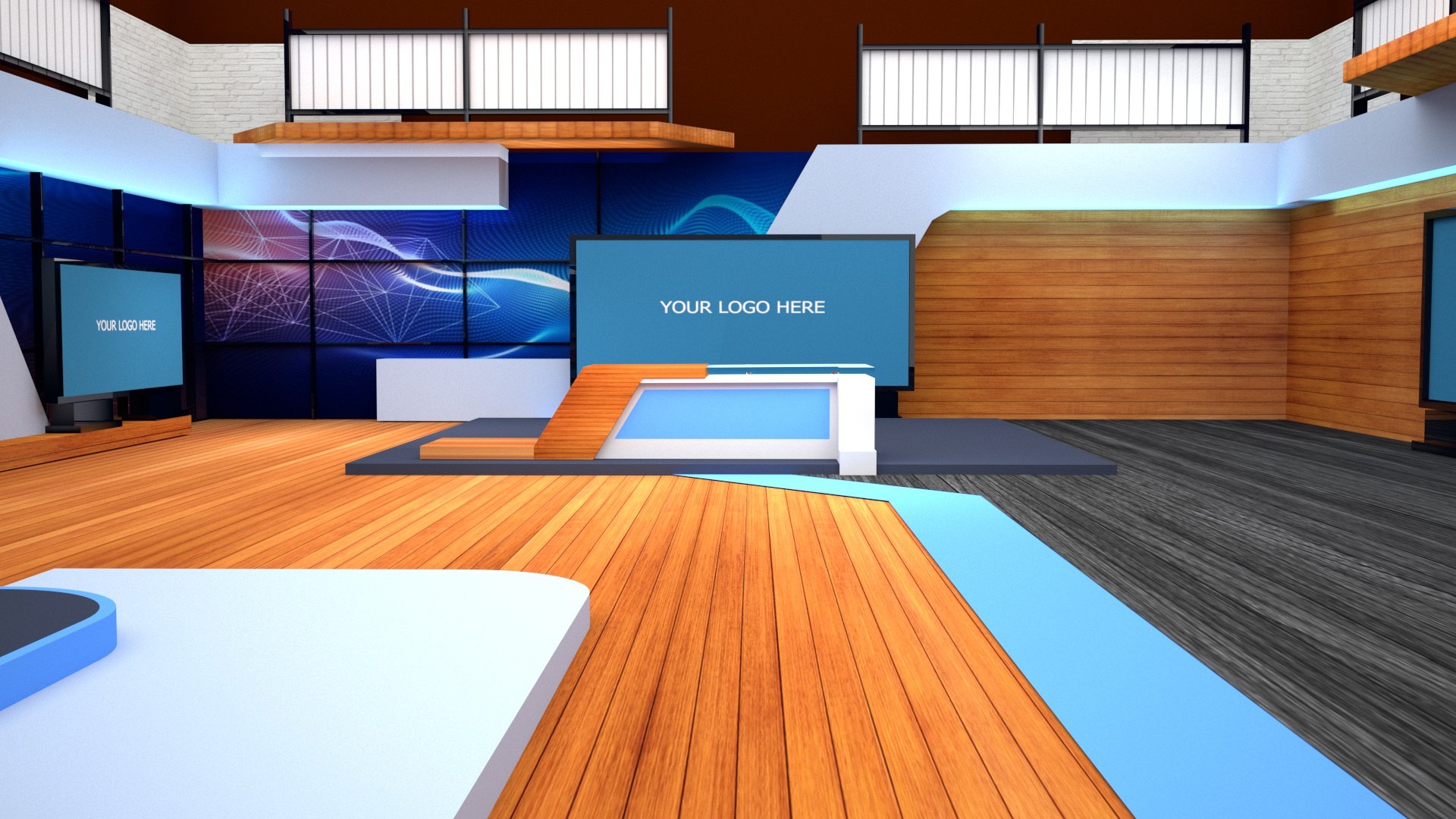 Virtual Studio Set 3D Model - TurboSquid 1737912