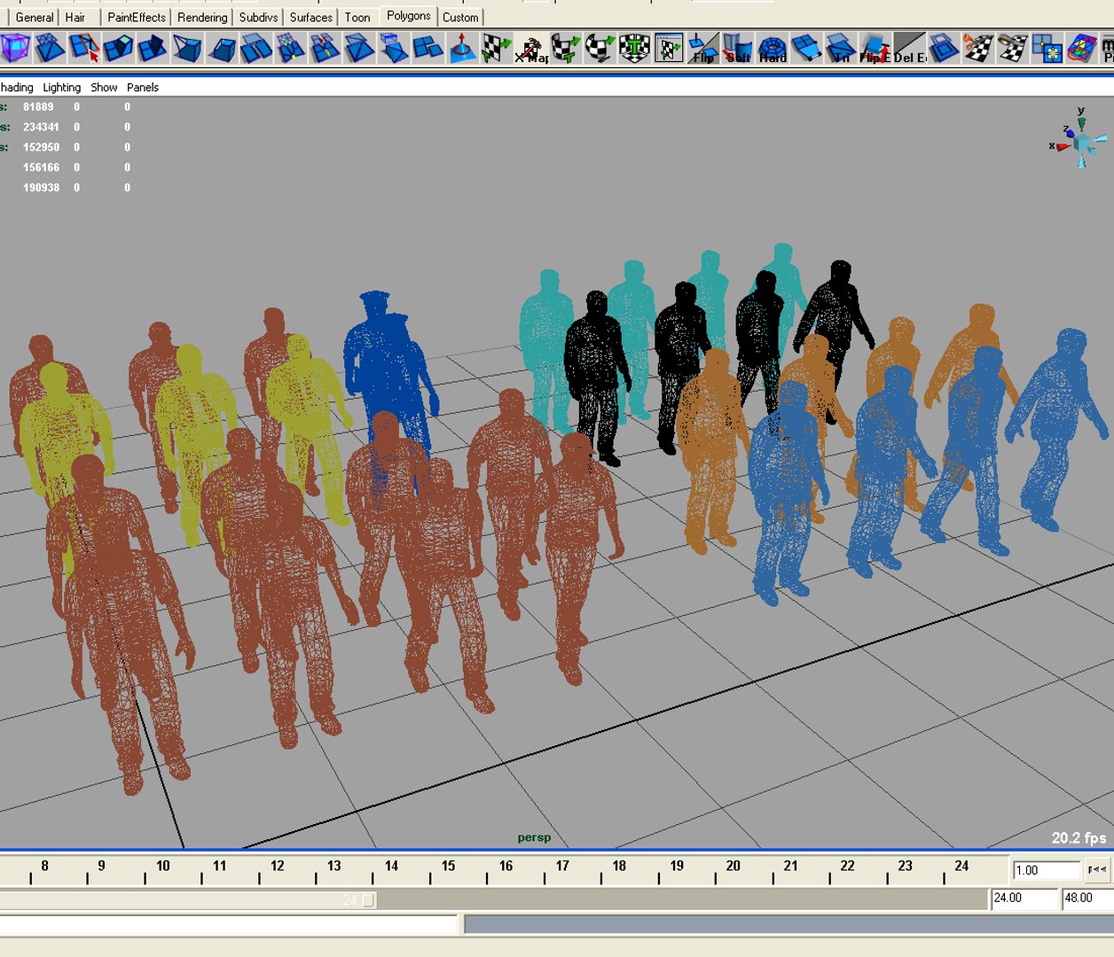 Male Crowd 3d Max