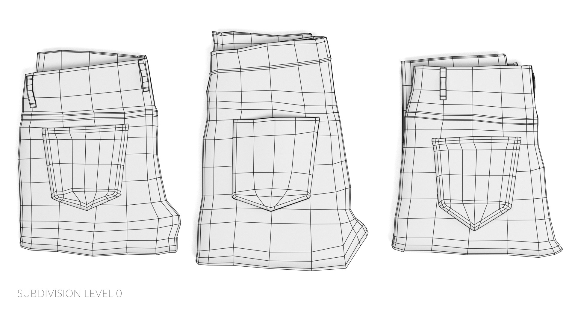 Pants Set 3D - TurboSquid 1414210