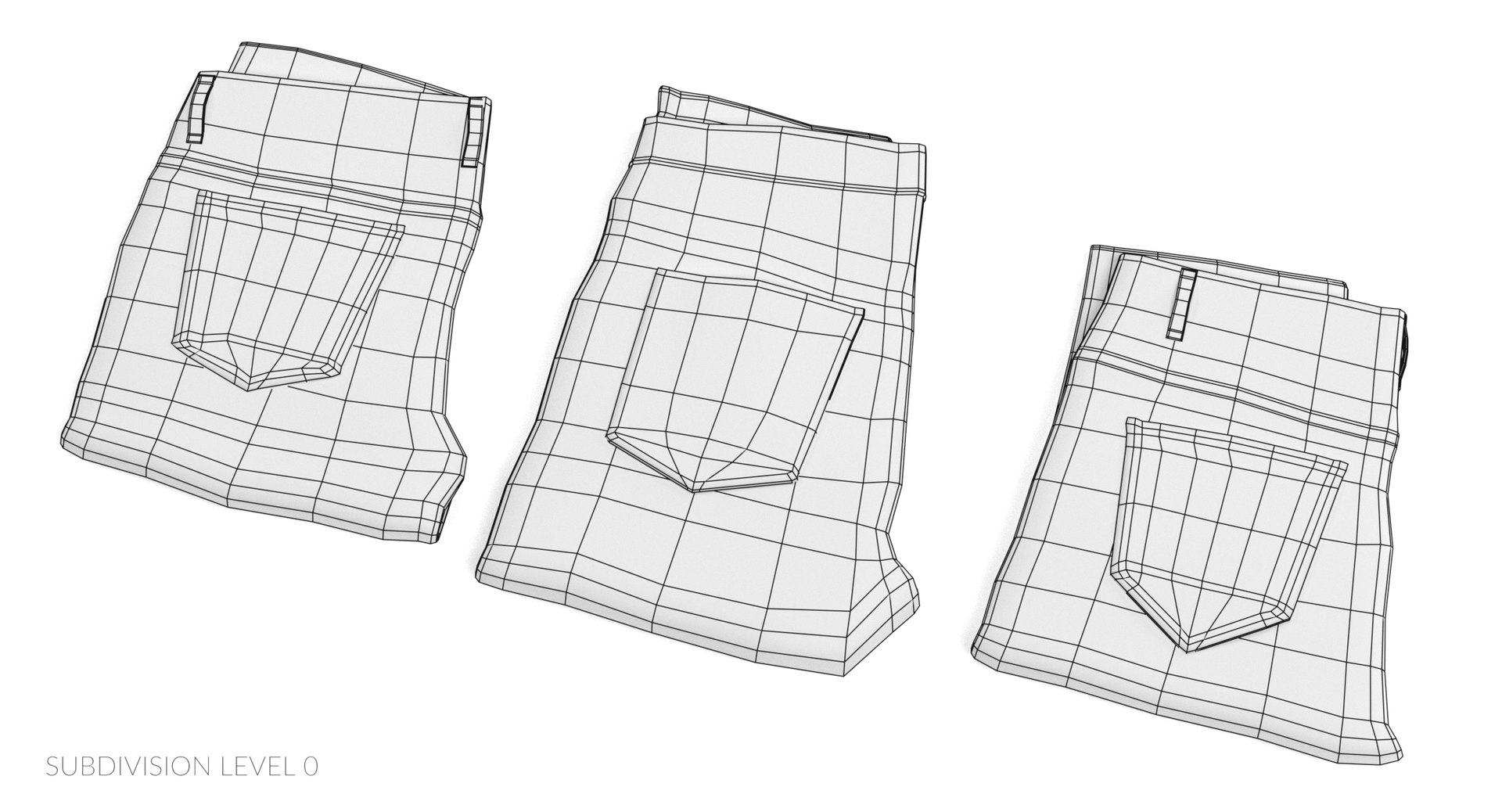 Pants Set 3D - TurboSquid 1414210
