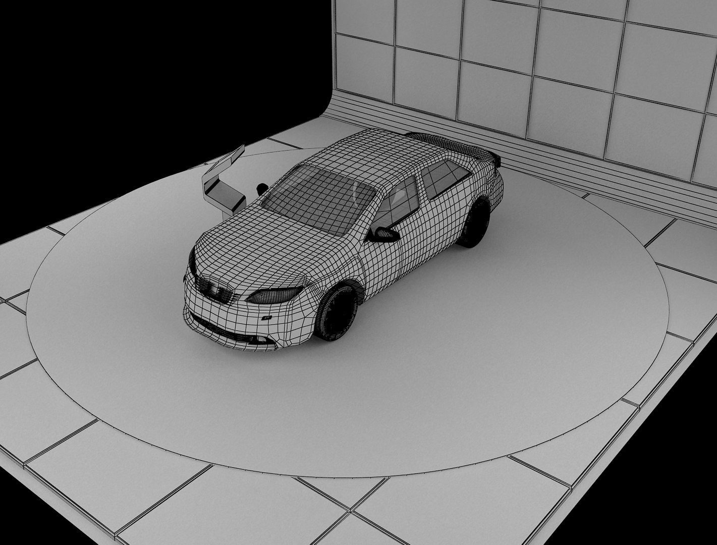 3D Car Exhibition Stand Booth - TurboSquid 1617235