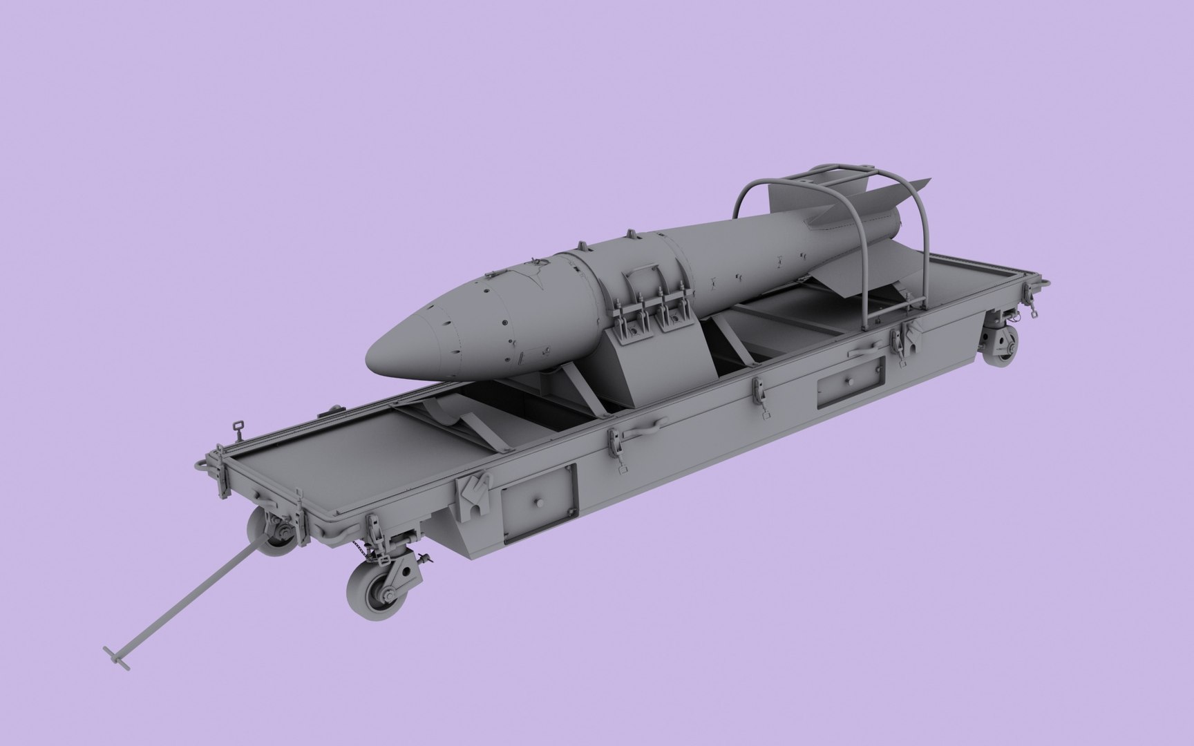 rn-28 russian tactical nuclear bomb 3d model