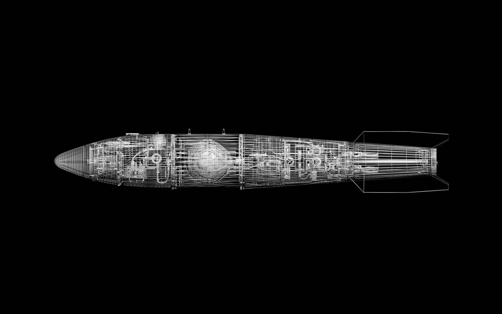 rn-28 russian tactical nuclear bomb 3d model