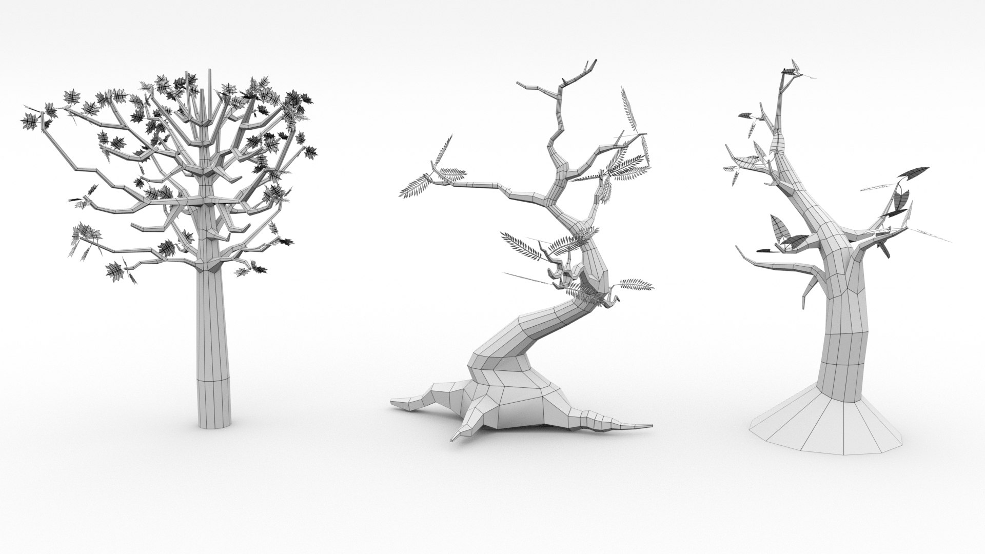 Tree pack 3D model - TurboSquid 1676049