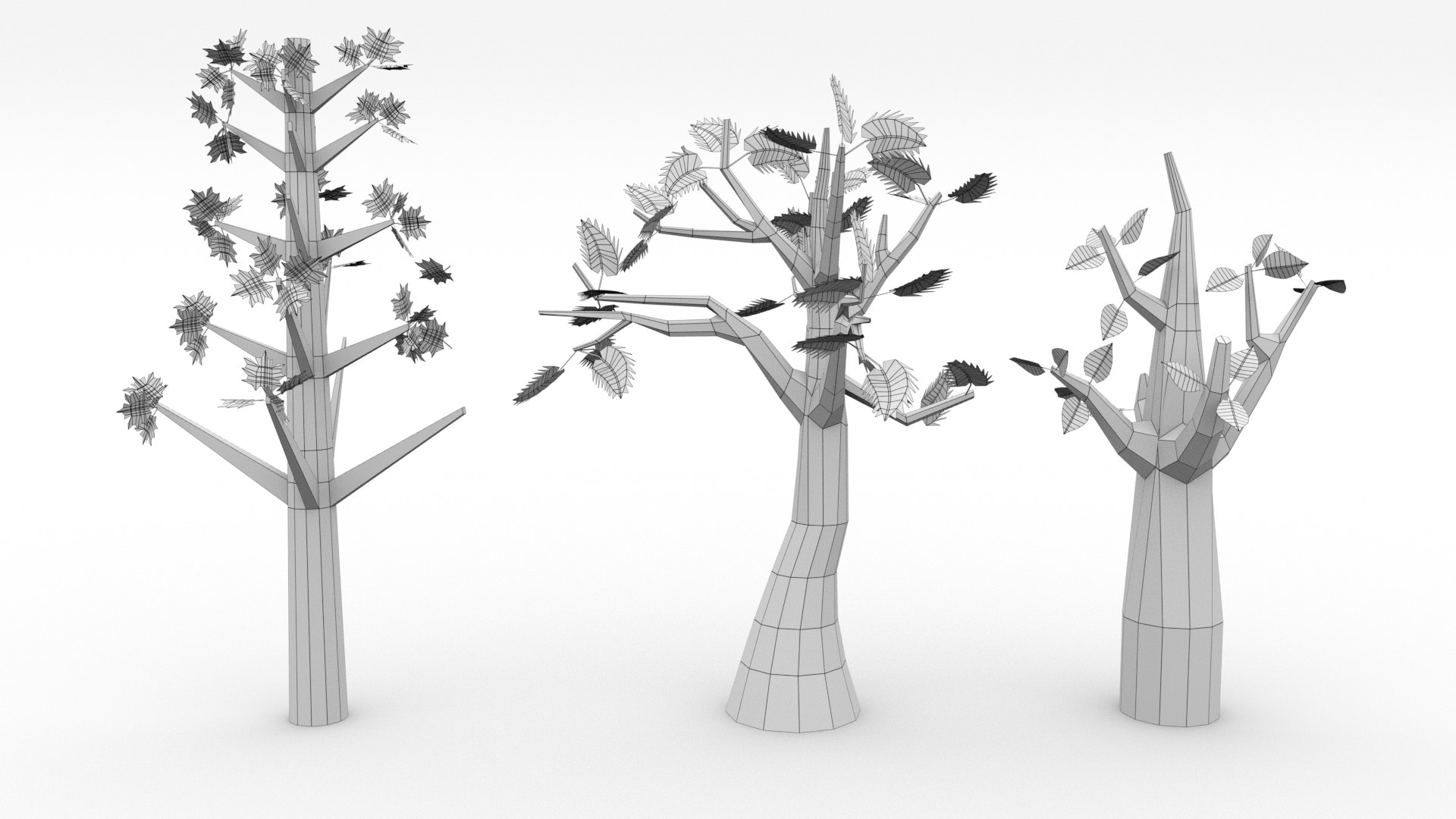 Tree pack 3D model - TurboSquid 1676049