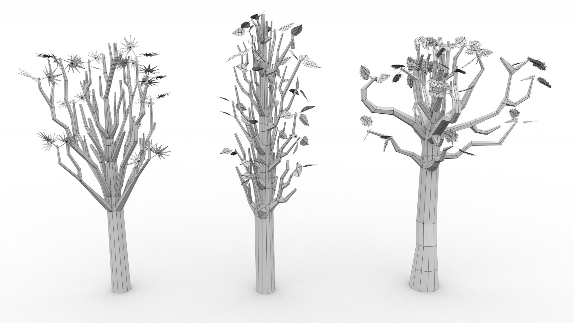 Tree pack 3D model - TurboSquid 1676049