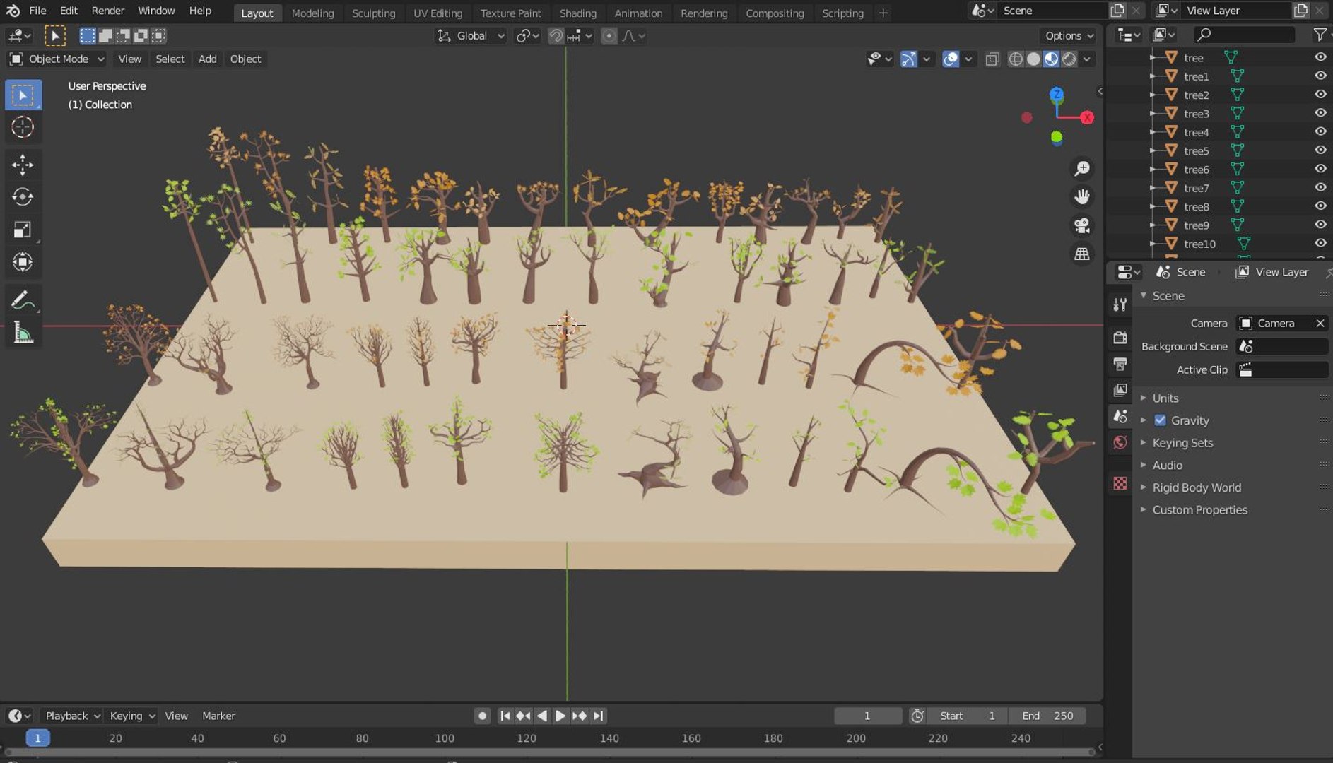 Tree pack 3D model - TurboSquid 1676049