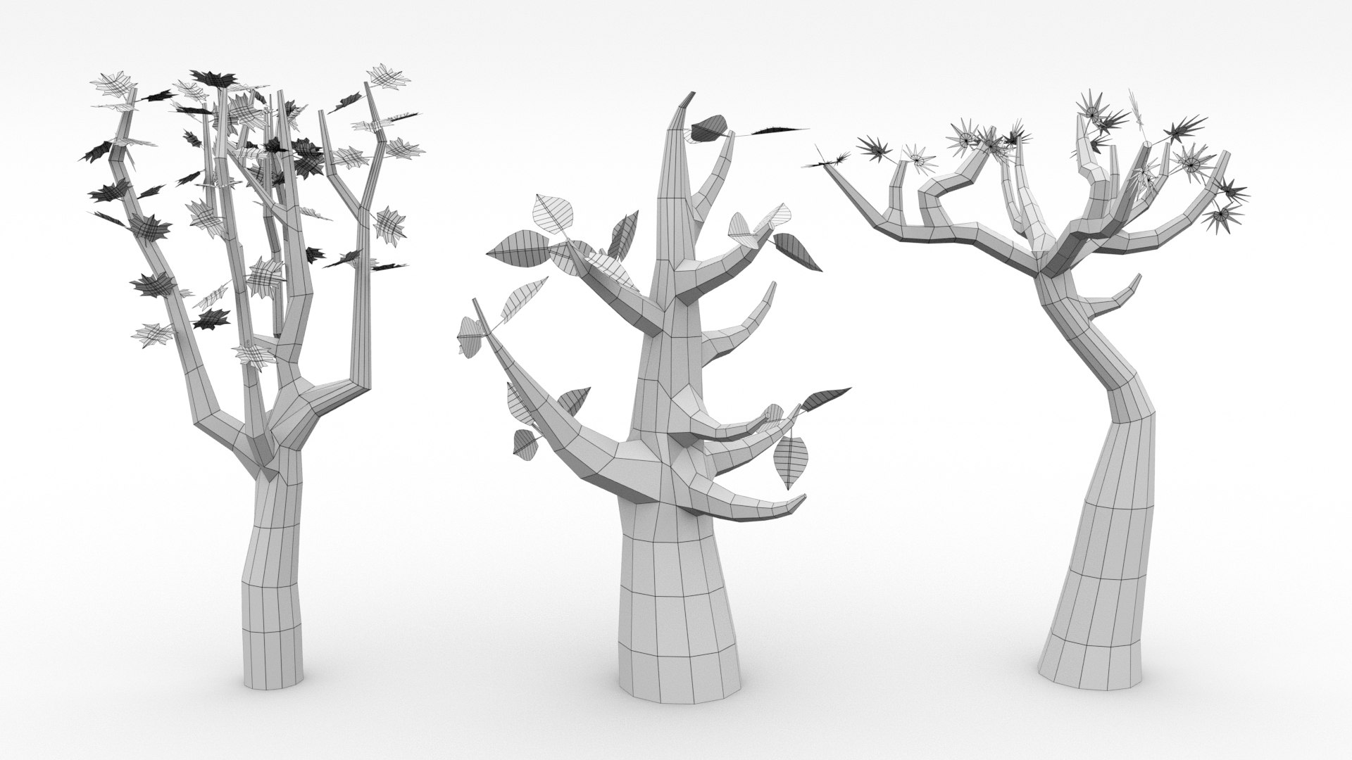 Tree pack 3D model - TurboSquid 1676049