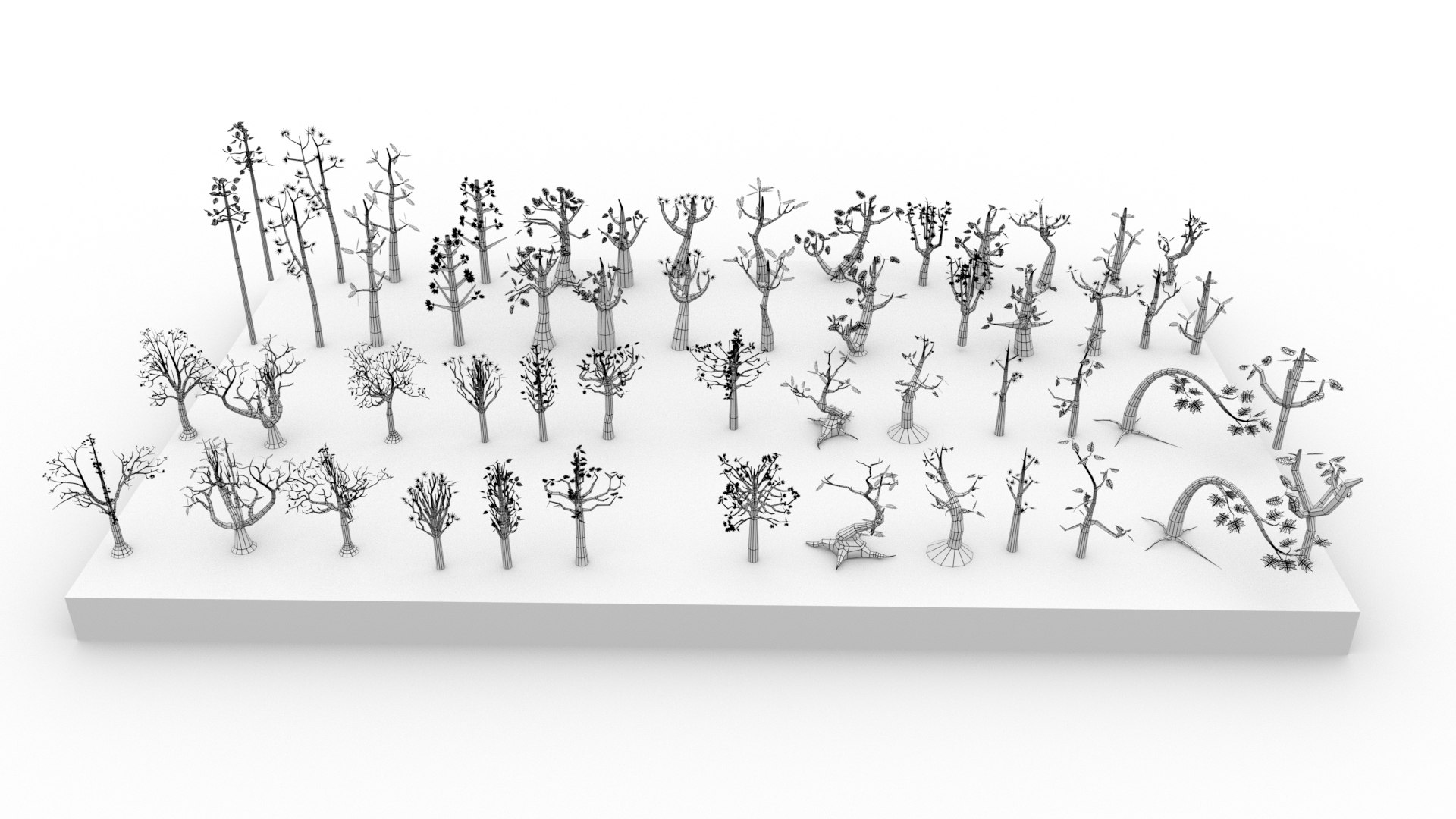 Tree pack 3D model - TurboSquid 1676049