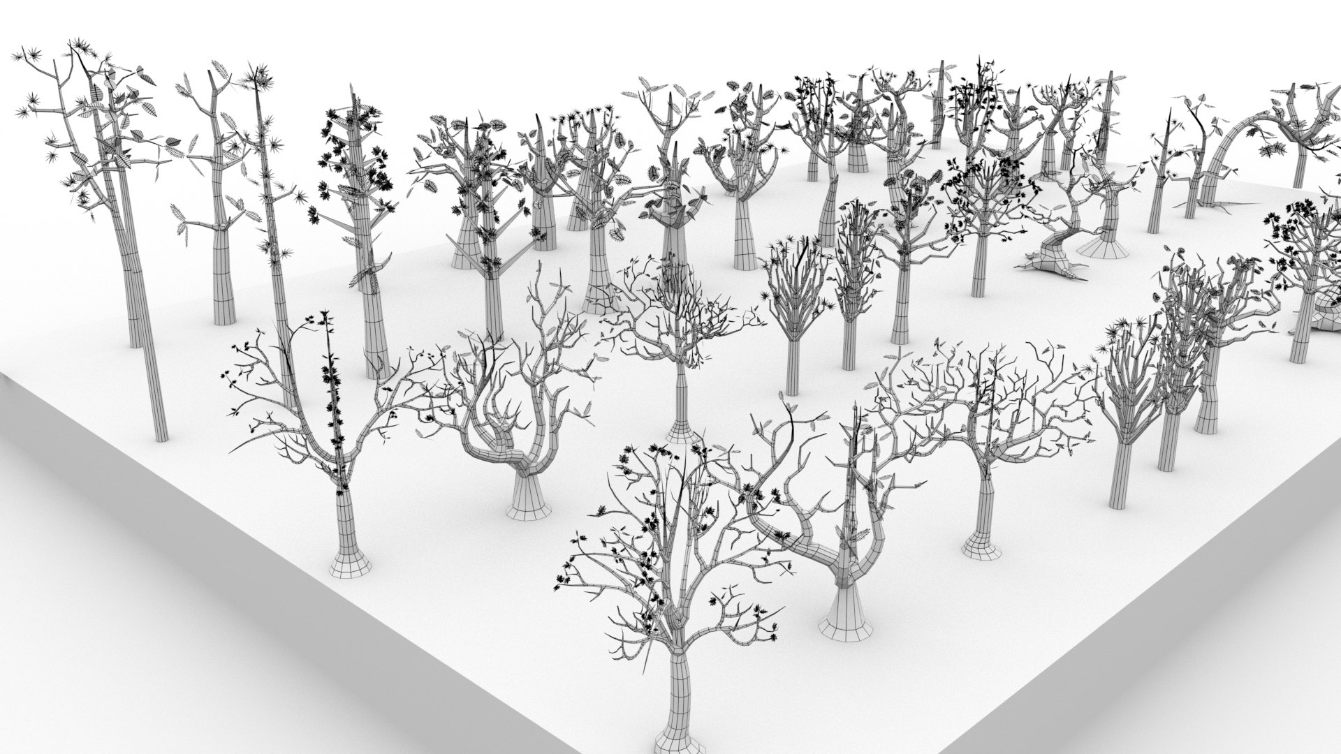 Tree pack 3D model - TurboSquid 1676049
