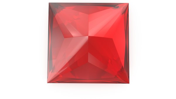 modelo 3d Rubí talla princesa - TurboSquid 1860318