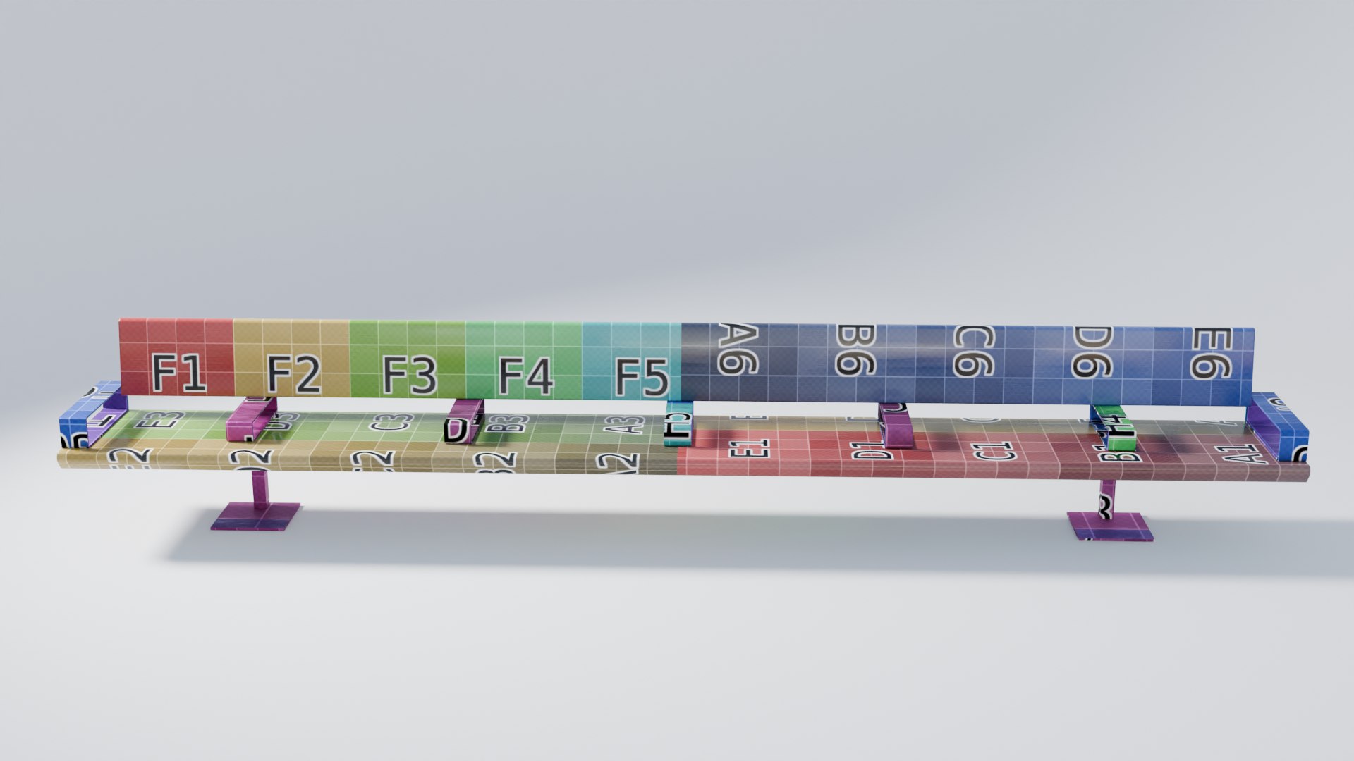 3D NYC Subway Bench 4K Model - TurboSquid 2196555