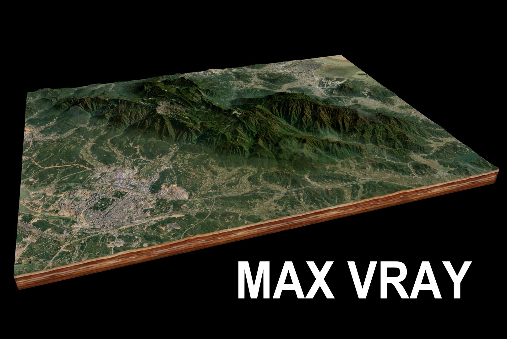 3D Mountain Range - TurboSquid 1859054