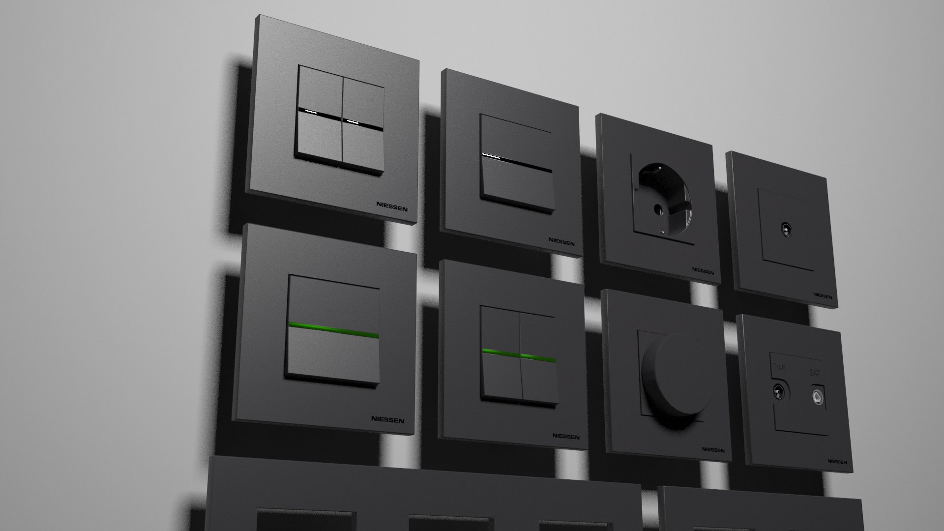 Switches Abb Zenit 3D Model - TurboSquid 1362509