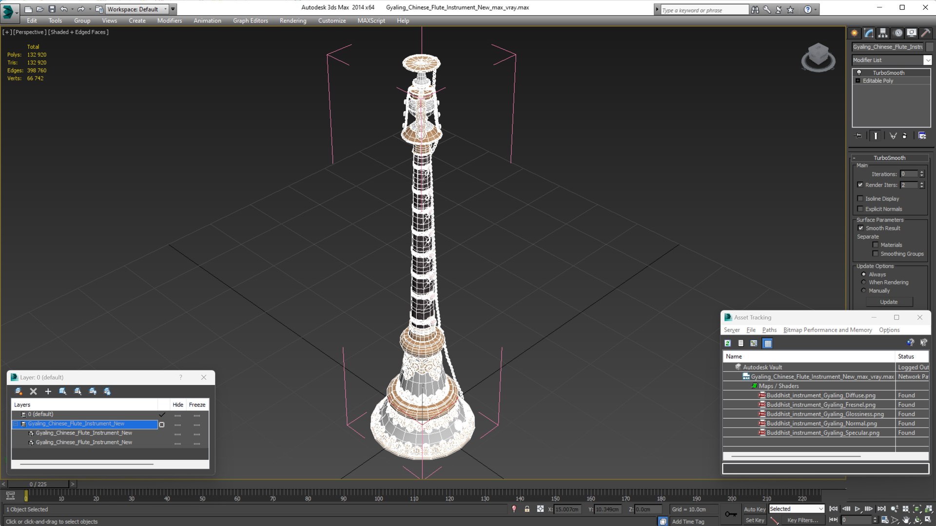Gyaling Chinese Flute Instrument New Model - TurboSquid 2092108