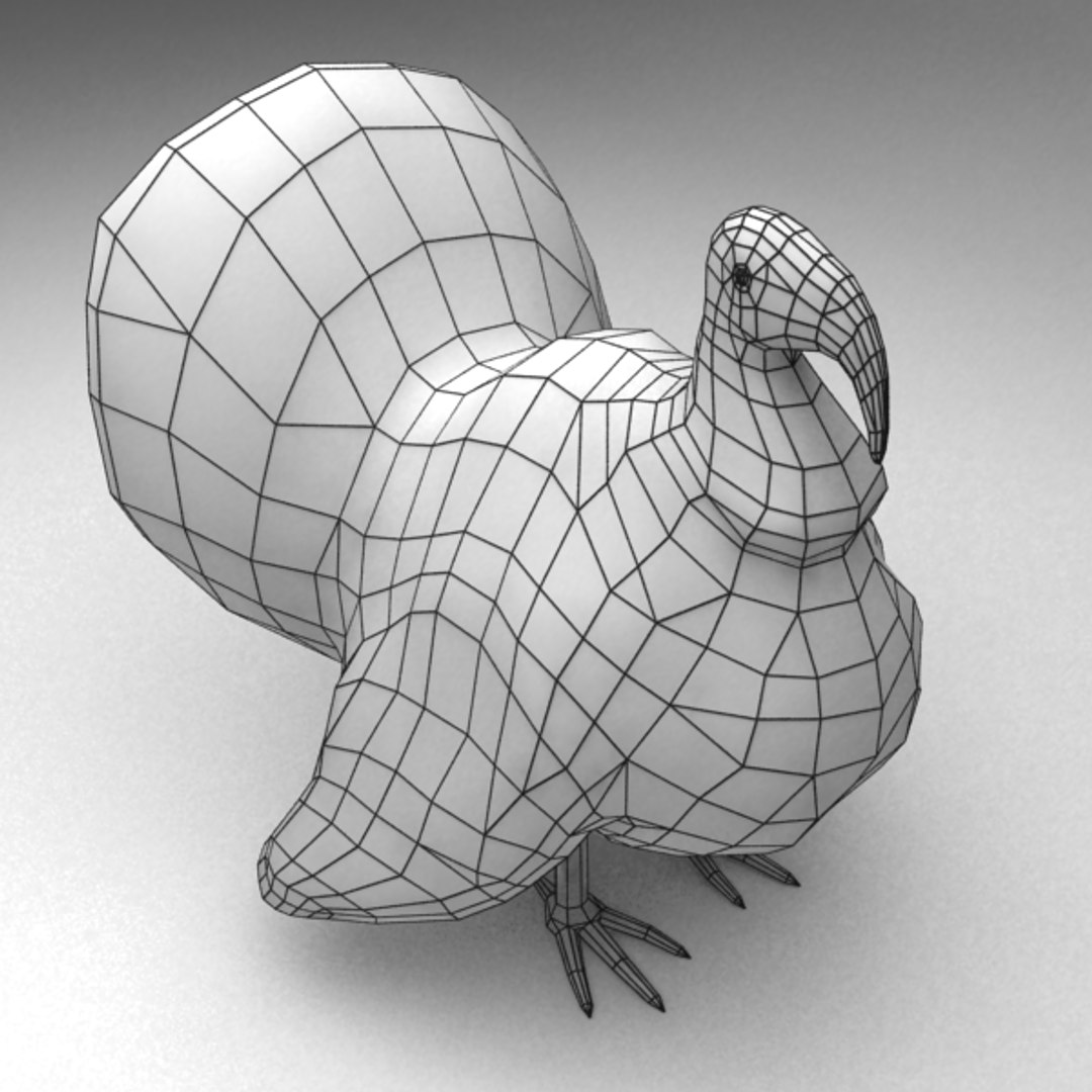 3d rigged turkey