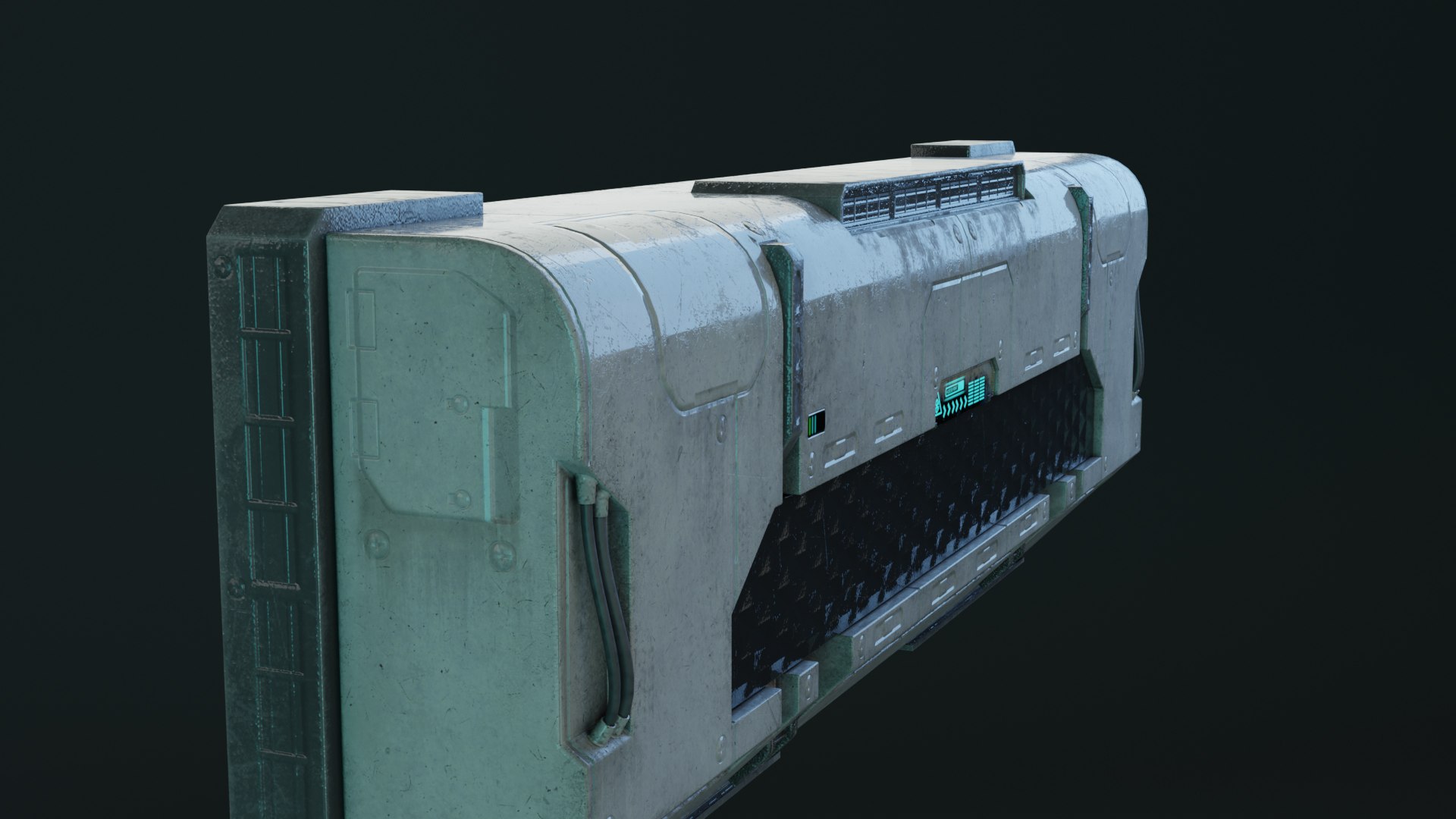 3D Cyberpunk AC Unit A - TurboSquid 2074303