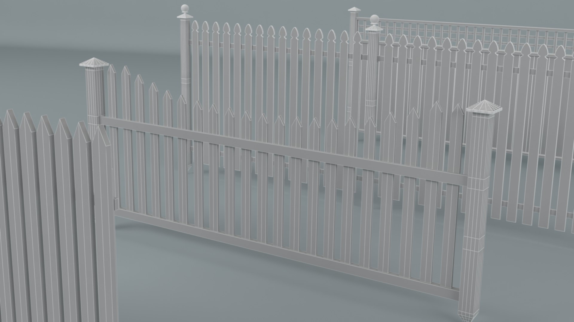 3D Model Fences - TurboSquid 2049088