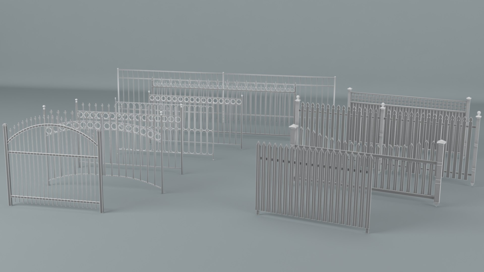 3D Model Fences - TurboSquid 2049088
