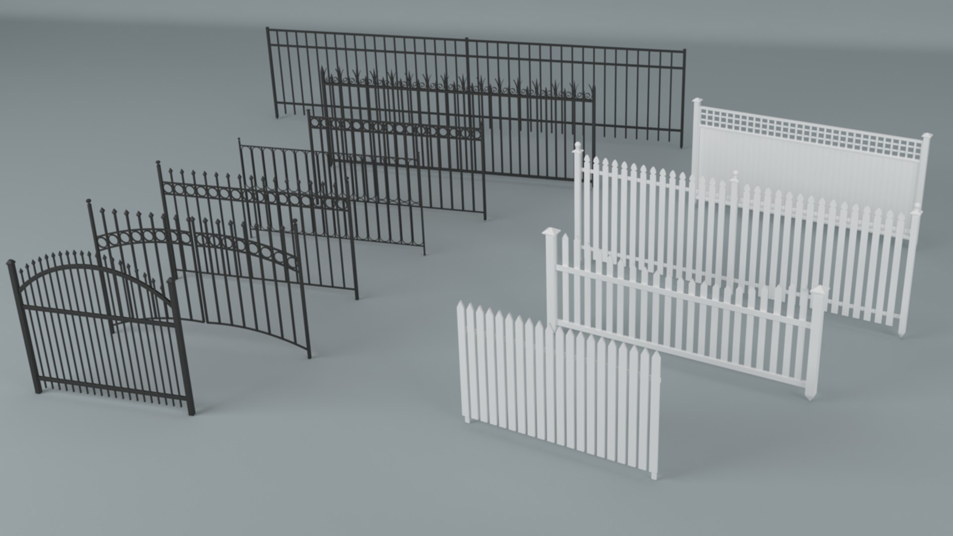 3D Model Fences - TurboSquid 2049088