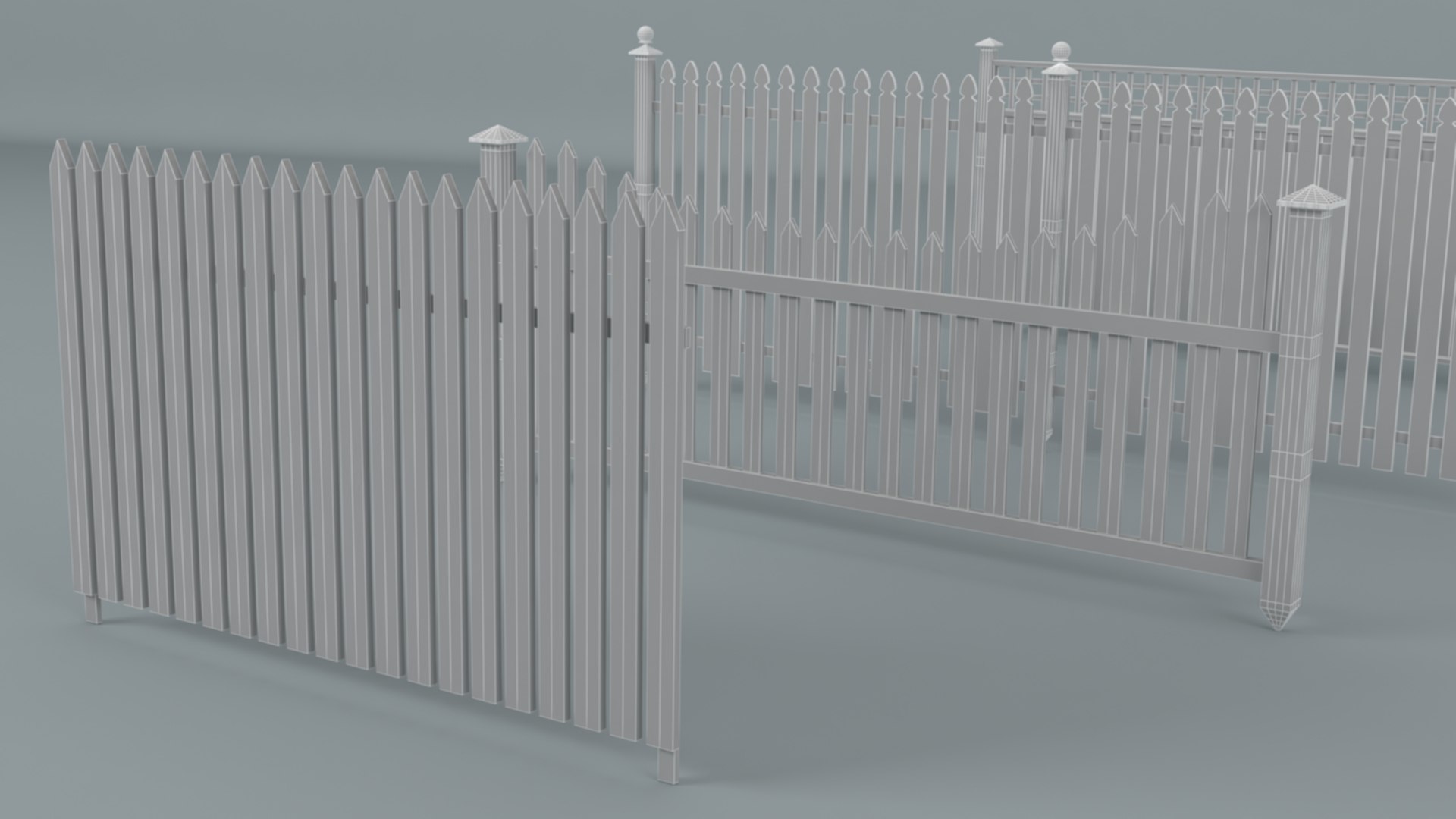 3D Model Fences - TurboSquid 2049088