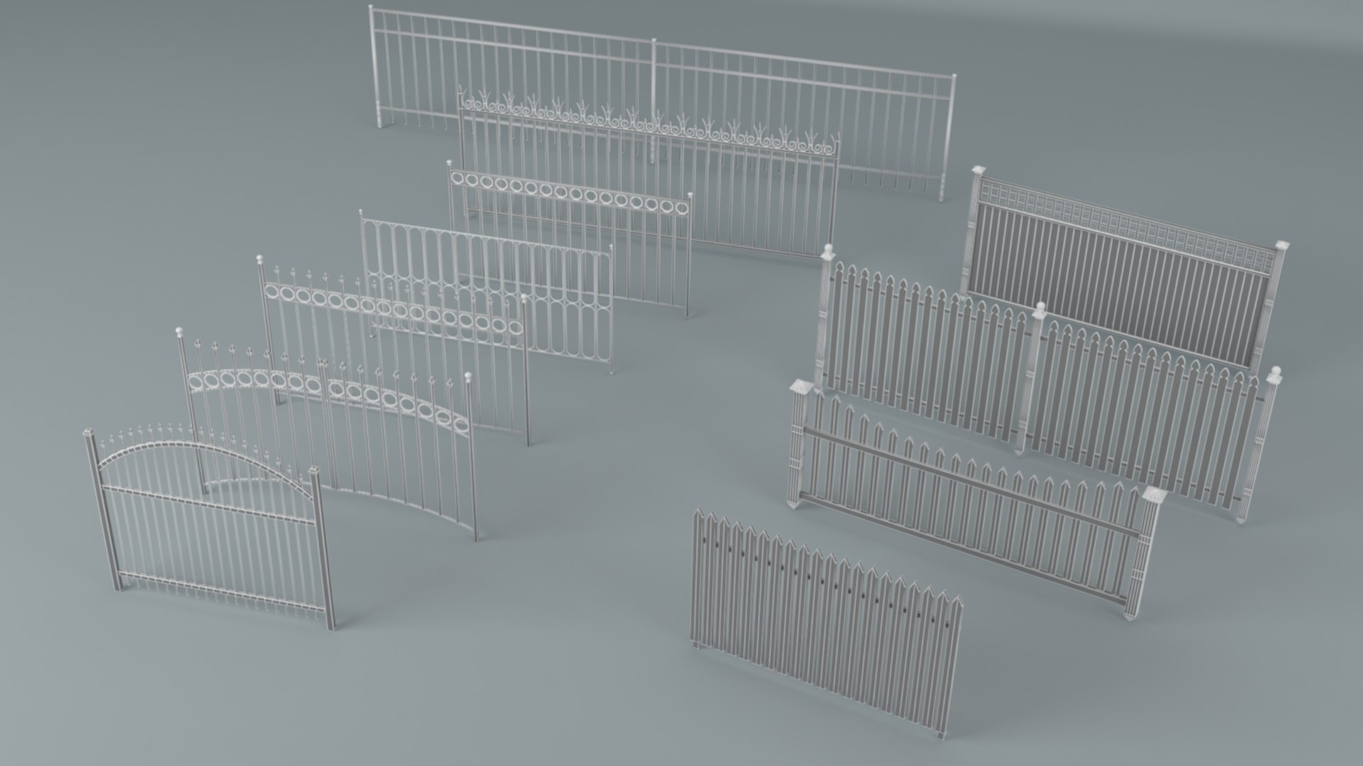 3D Model Fences - TurboSquid 2049088