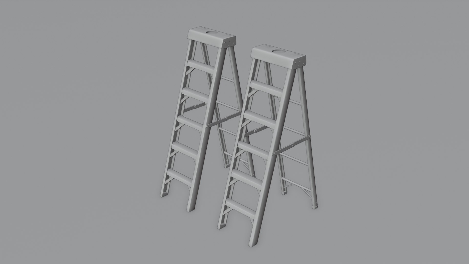 3D Folding Ladder 4K - TurboSquid 2042472