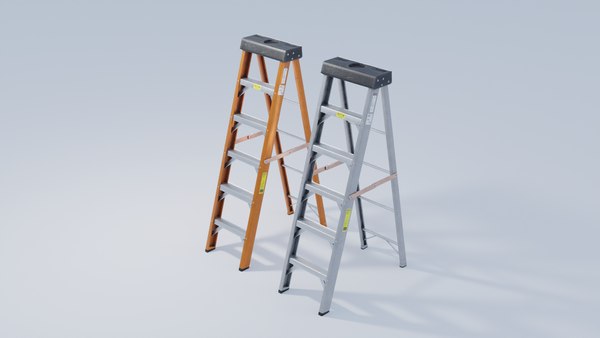 modelo 3d Folding Ladder 4K - TurboSquid 2042472