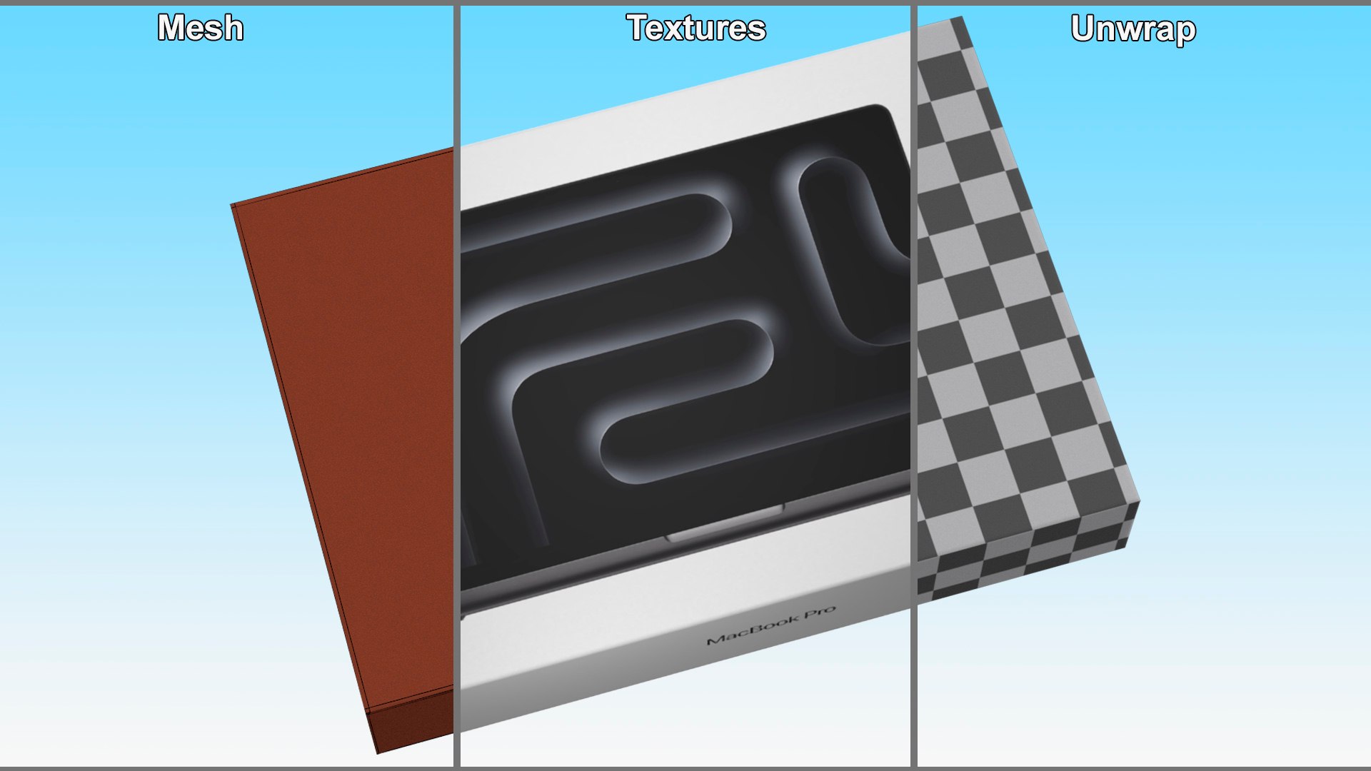 3D 16-inch Apple MacBook Pro Packaging Box - TurboSquid 2215406