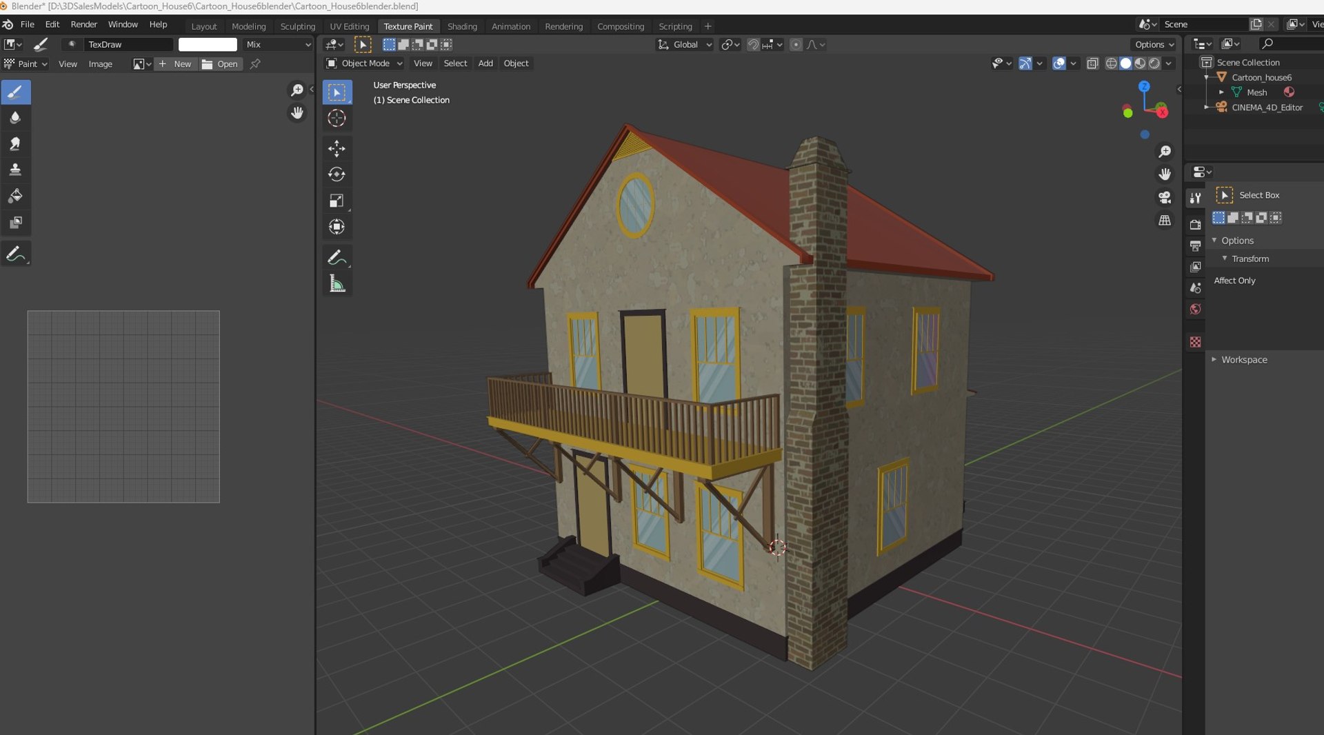 3D Model Cartoon House 6 - TurboSquid 2239468