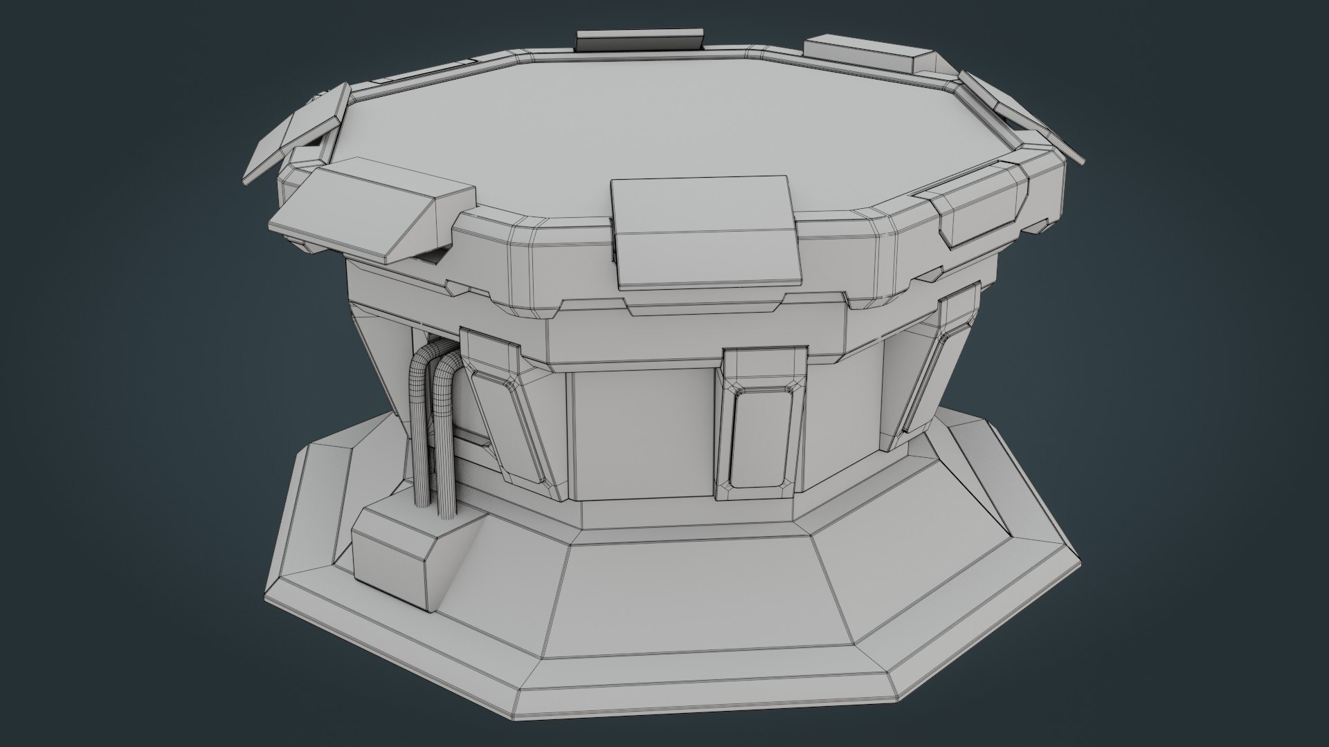 3D model Sci-fi Work Bench - Low poly - PBR - Game ready - TurboSquid ...