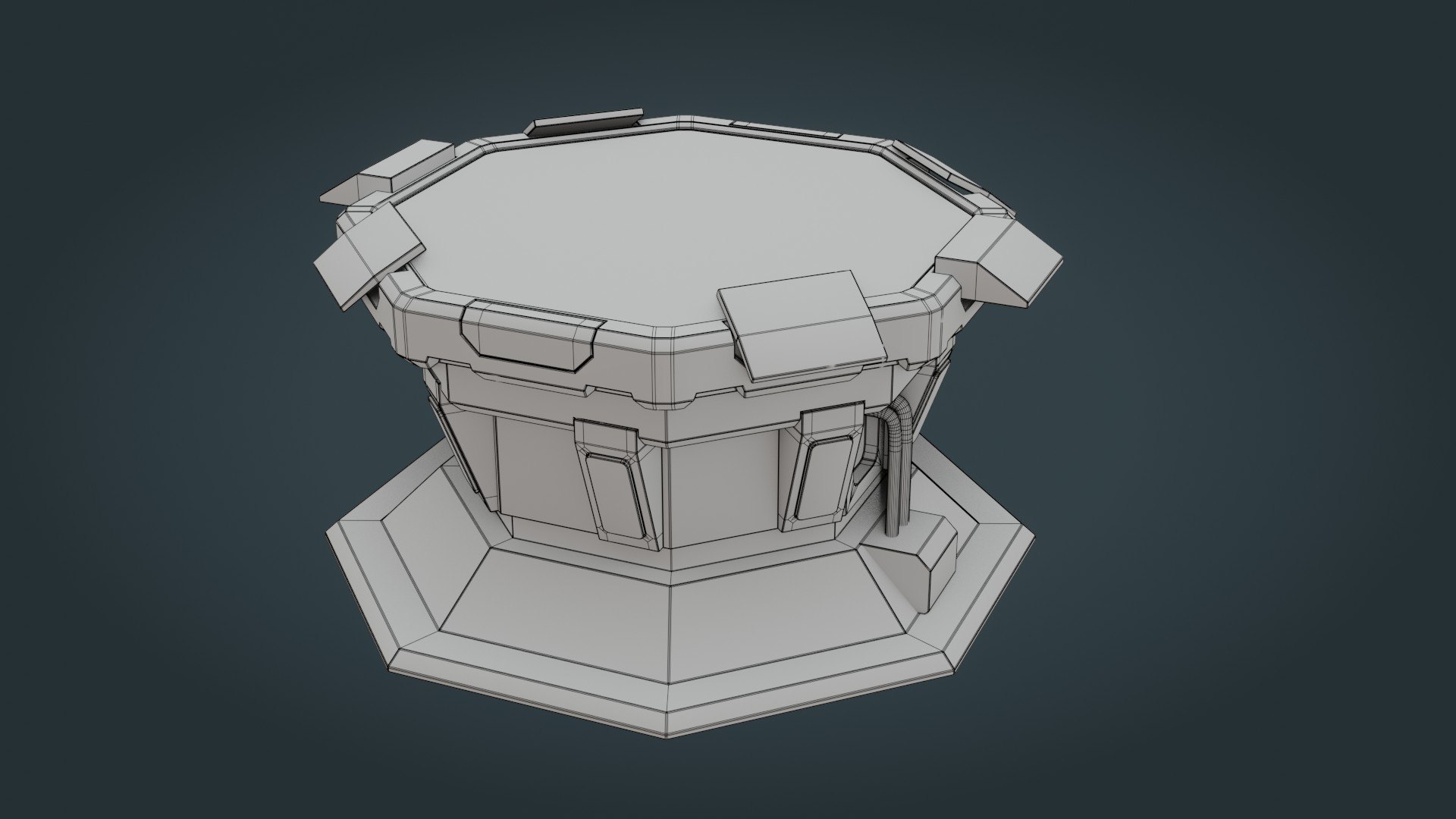 3D model Sci-fi Work Bench - Low poly - PBR - Game ready - TurboSquid ...