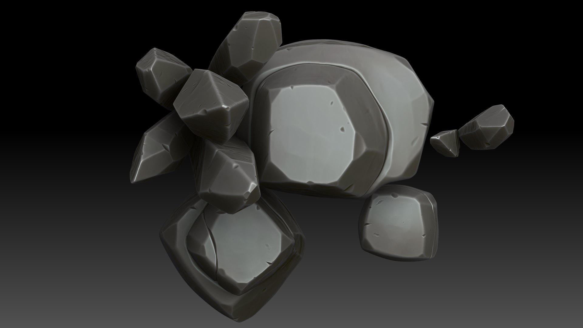 3D Stylized Rocks And Crystals - TurboSquid 2080231