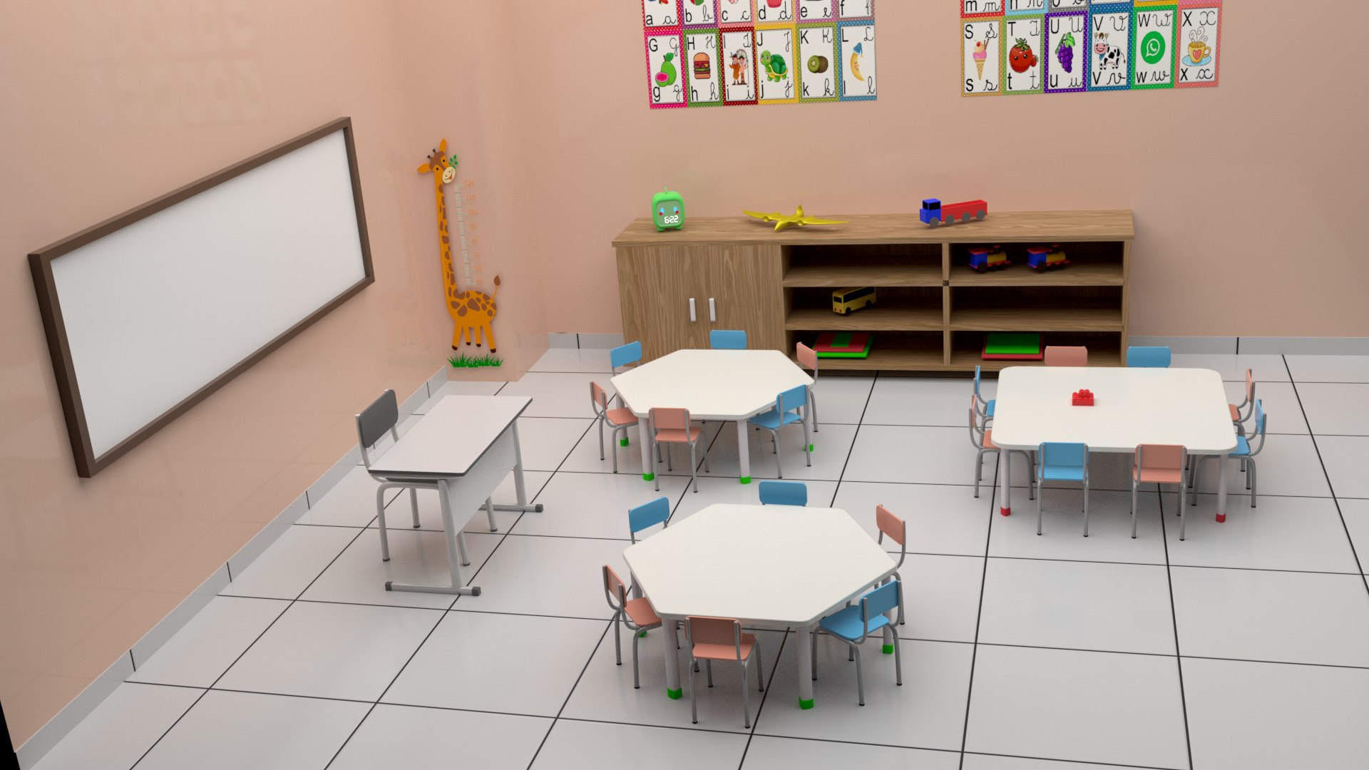 3D Childrens Classroom Model - TurboSquid 2329089