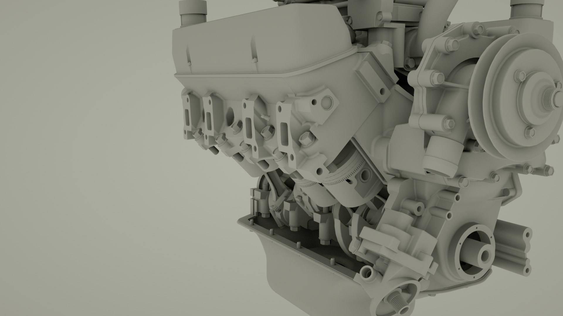 Motion Engine V8 Model - TurboSquid 1762836