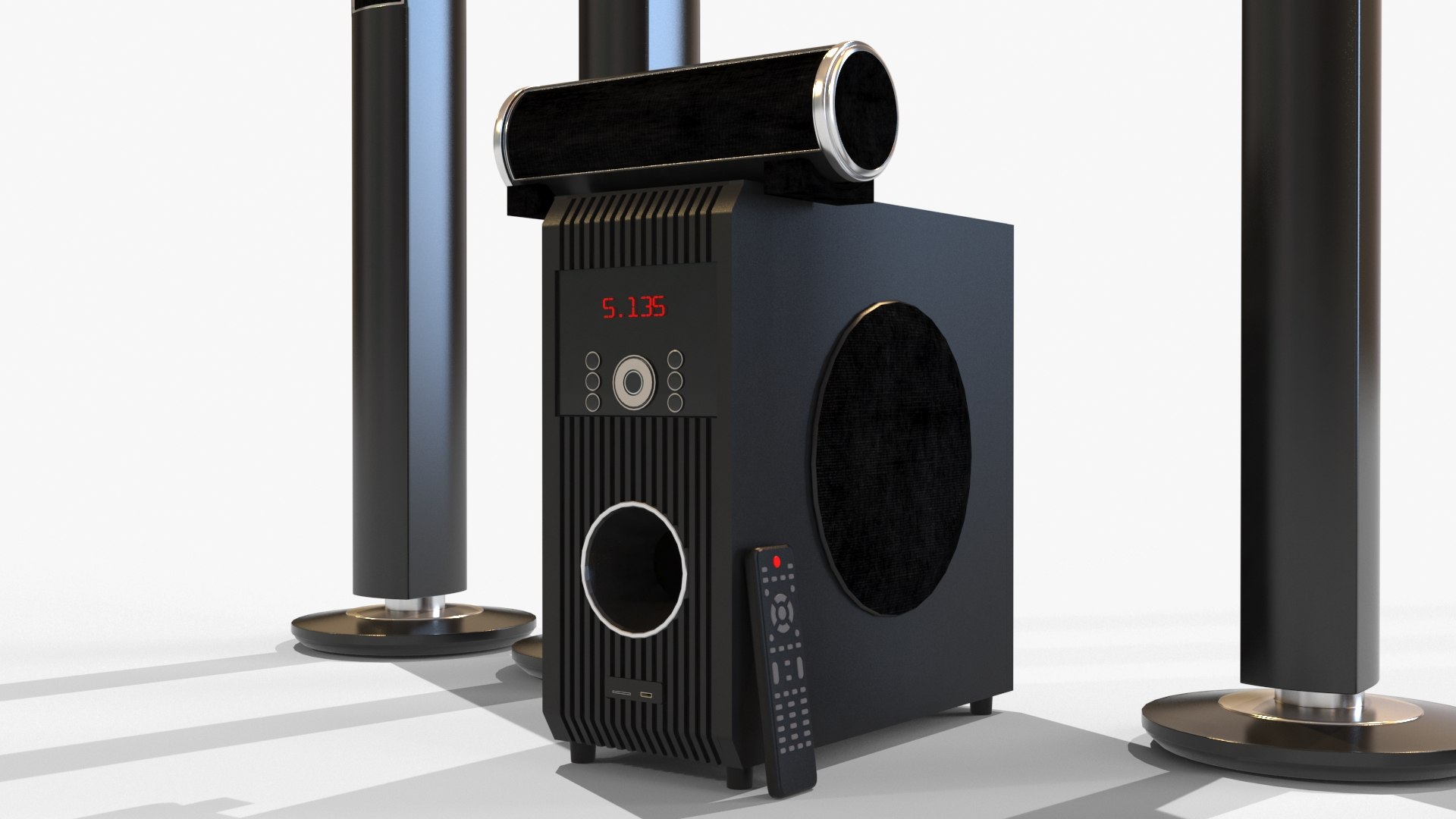 3D surround speakers sub model - TurboSquid 1636853