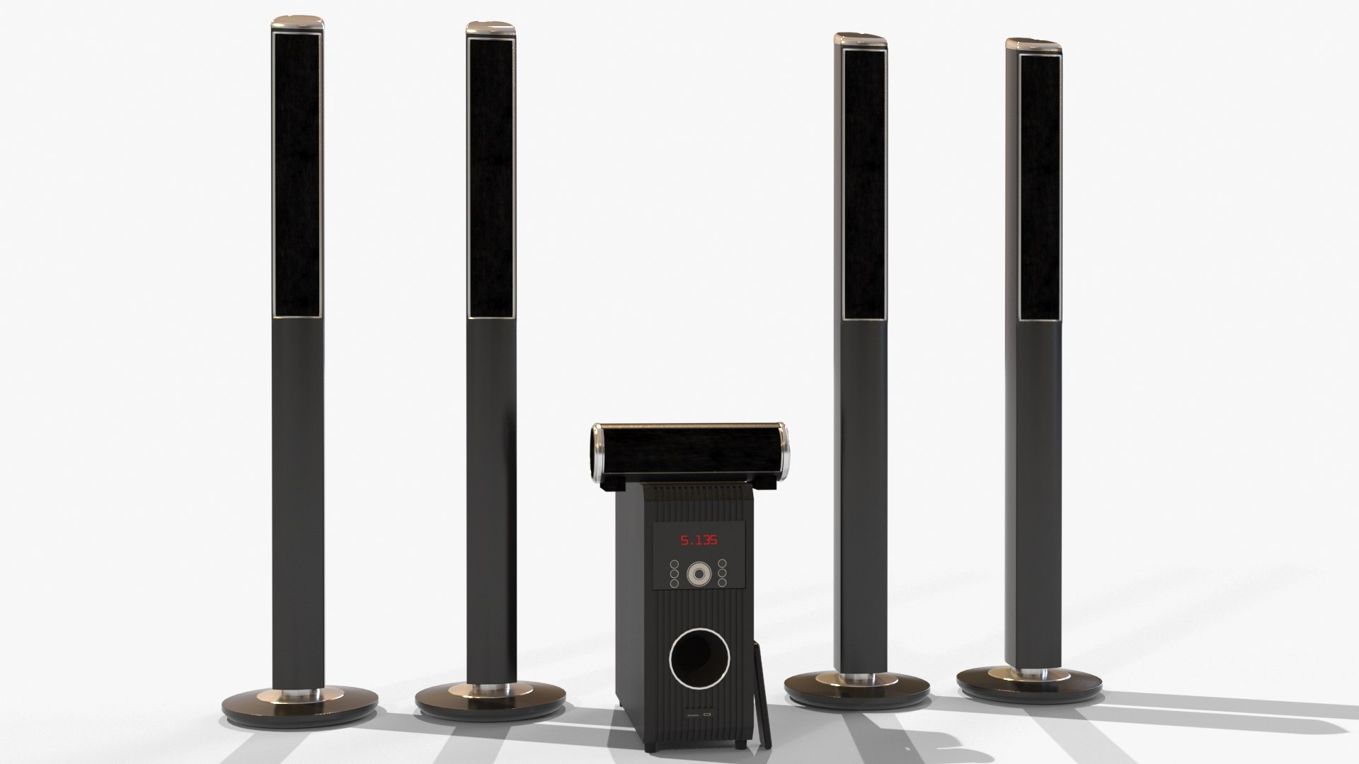 3D surround speakers sub model - TurboSquid 1636853